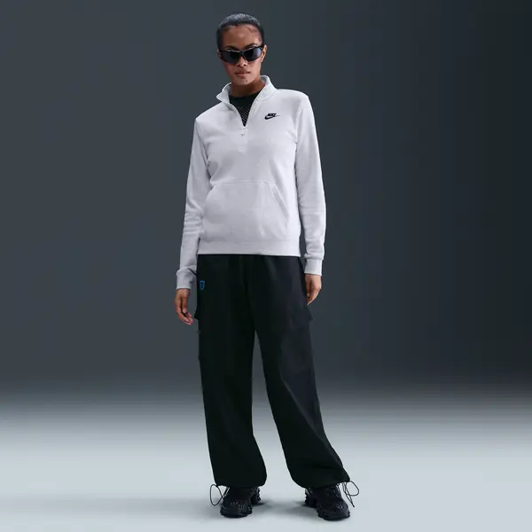 Nike Club Fleece 1/2-zip Sweatshirt - Brown