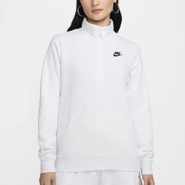 Nike Club Fleece 1/2-zip Sweatshirt - Brown