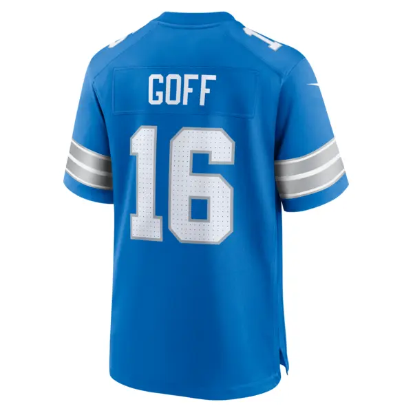 Nike Jared Goff Detroit Lions Nfl Game Football Jersey - Blue