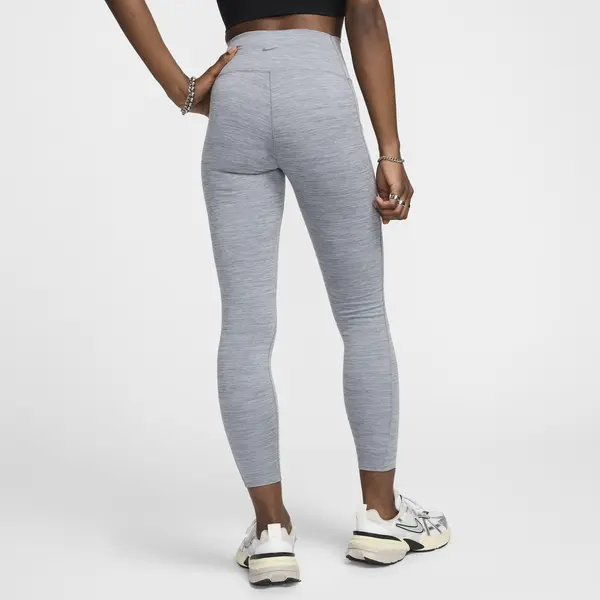 Nike One High-waisted 7/8 Leggings With Pockets - Grey
