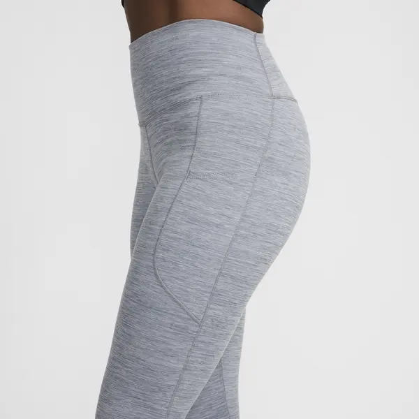 Nike One High-waisted 7/8 Leggings With Pockets - Grey