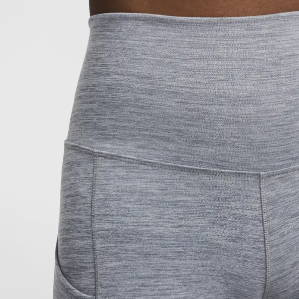 Nike One High-waisted 7/8 Leggings With Pockets - Grey