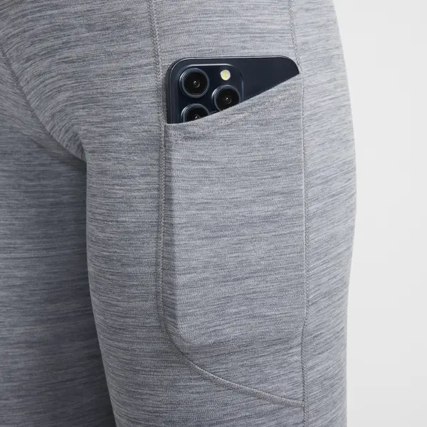 Nike One High-waisted 7/8 Leggings With Pockets - Grey
