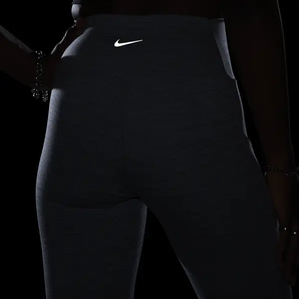 Nike One High-waisted 7/8 Leggings With Pockets - Grey