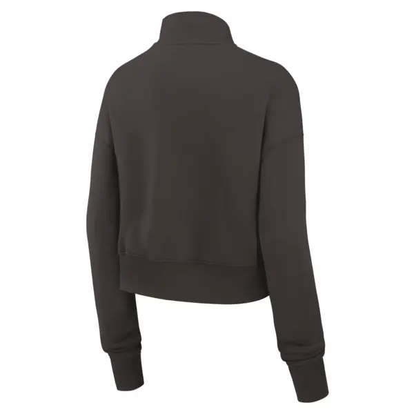 Nike Cleveland Browns Rewind Phoenix Nfl Cropped 1/4-zip Crew - Brown