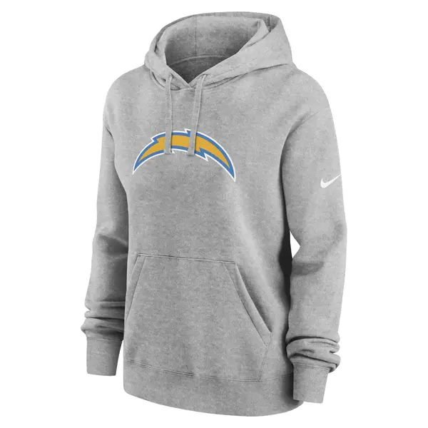 Nike Los Angeles Chargers Club Nfl Pullover Hoodie - Grey