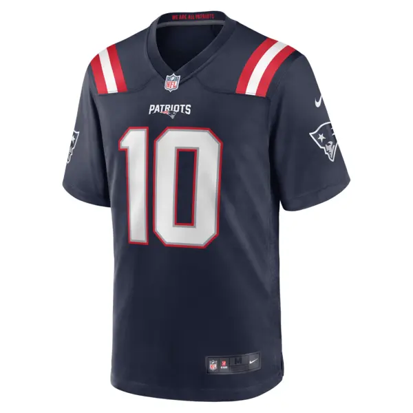 Nike Drake Maye New England Patriots Nfl Game Jersey