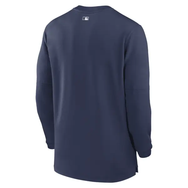 Nike Seattle Mariners Authentic Collection Game Time Dri-fit Mlb 1/2-zip Long-sleeve Top