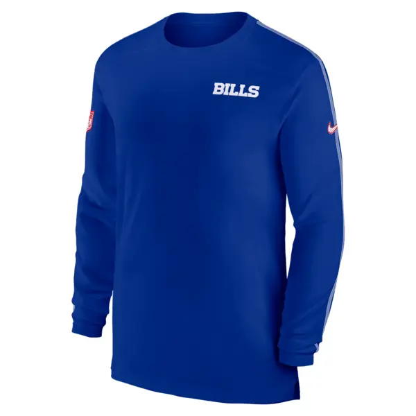 Nike Nfl Sideline Coach Dri-fit Long-sleeve Top - Blue