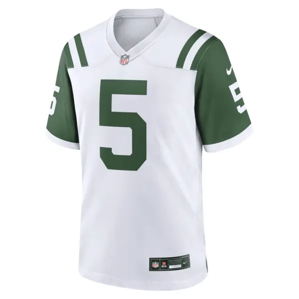 Nike Garrett Wilson New York Jets Nfl Game Football Jersey - White