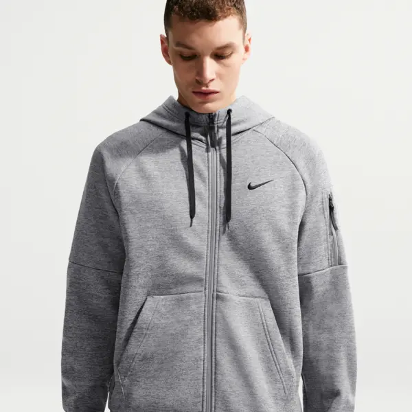 Nike Therma-fit Full-zip Hoodie - Grey