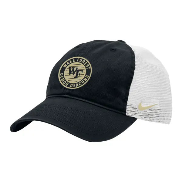 Nike Wake Forest Heritage86 College Trucker Hat - Black
