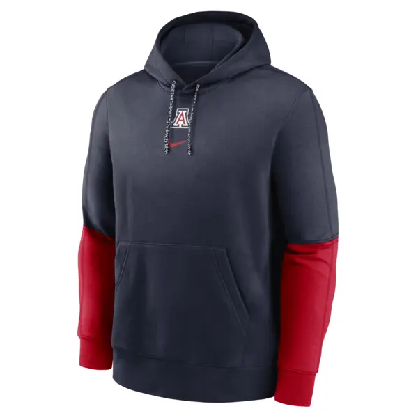 Nike Arizona Wildcats Sideline Team Issue Club Pullover Hoodie - Blue