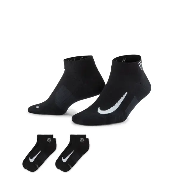 Nike Multiplier Low Quarter Golf Socks - Black