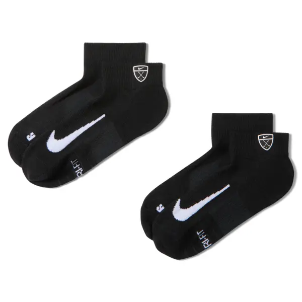 Nike Multiplier Low Quarter Socks - Black