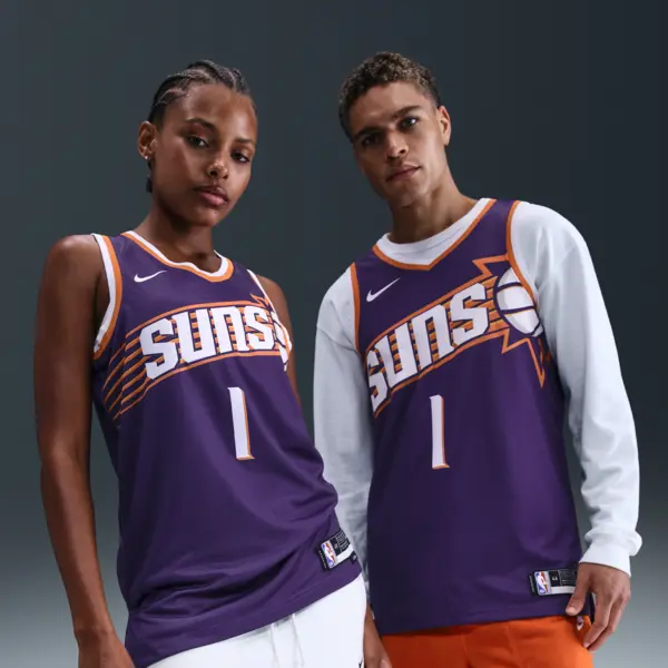 Nike Phoenix Suns Icon Edition Dri-fit Nba Swingman Jersey - Purple