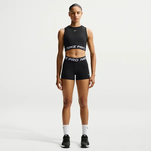 Nike Pro Dri-fit Cropped Tank Top - Black