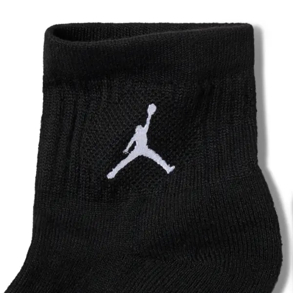 JORDAN Everyday Ankle Socks - Black