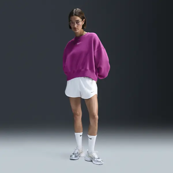 Nike Sportswear Phoenix Fleece Over-oversized Crew-neck Sweatshirt - Purple