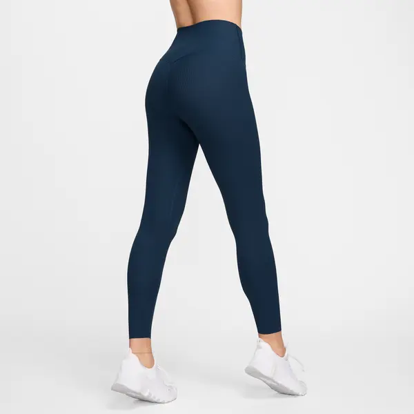 Nike Zenvy Rib High-waisted 7/8 Leggings - Blue