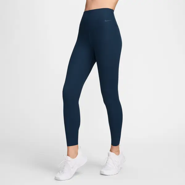 Nike Zenvy Rib High-waisted 7/8 Leggings - Blue