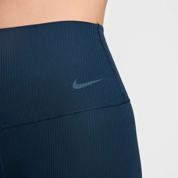 Nike Zenvy Rib High-waisted 7/8 Leggings - Blue