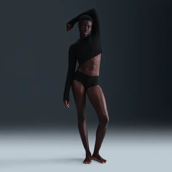 Nike Leak Protection: Period Boyshort Underwear - Black