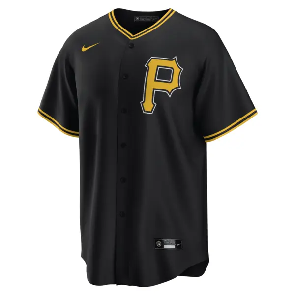 Nike Mlb Pittsburgh Pirates Replica Baseball Jersey - Black