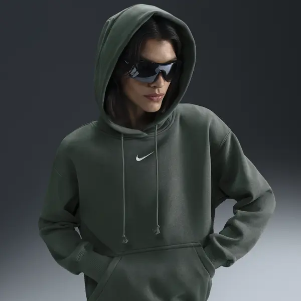 Nike Sportswear Phoenix Fleece Oversized Pullover Hoodie - Green