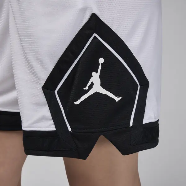 JORDAN Sport 4" Diamond Shorts - White