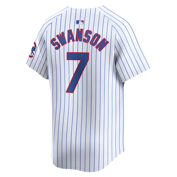 Nike Dansby Swanson Chicago Cubs Dri-fit Adv Mlb Limited Jersey - White