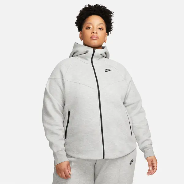 Nike Tech Fleece Windrunner Full-zip Hoodie - Grey