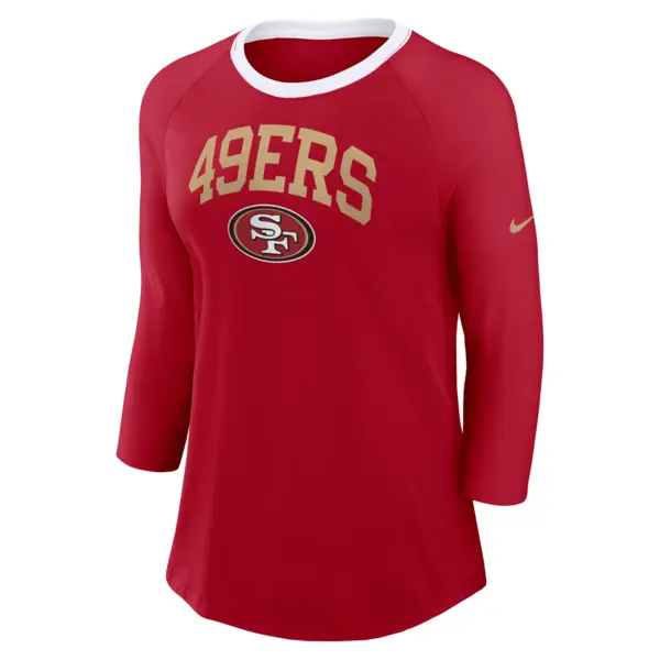 Nike San Francisco 49ers Nfl 3/4-sleeve T-shirt - Red