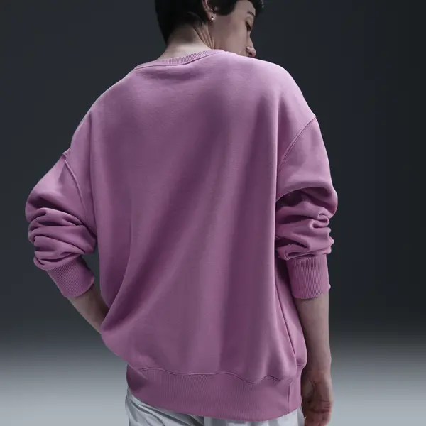 Nike Phoenix Fleece Oversized Crew-neck Sweatshirt - Pink