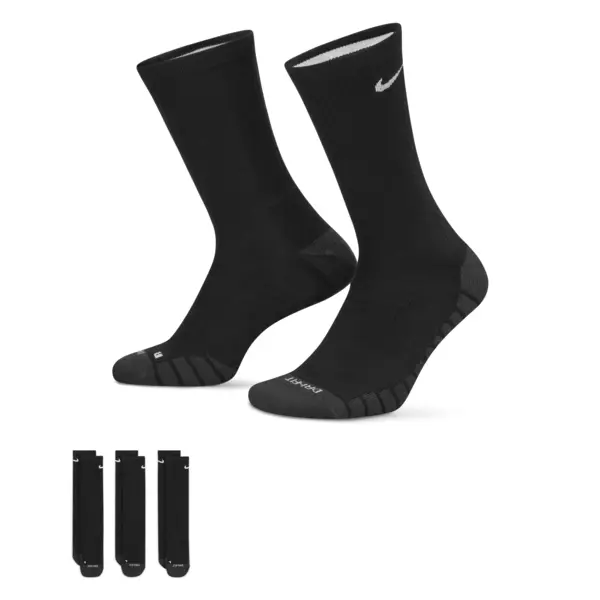 Nike Everyday Max Cushioned Training Crew Socks - Black