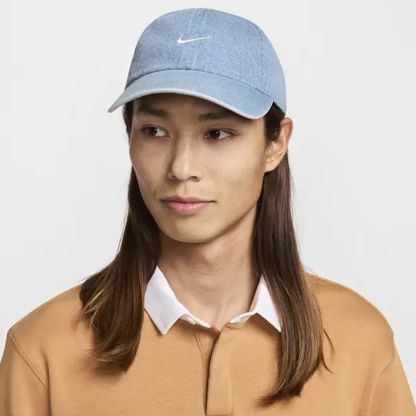 Nike Club Unstructured Denim Cap - Blue