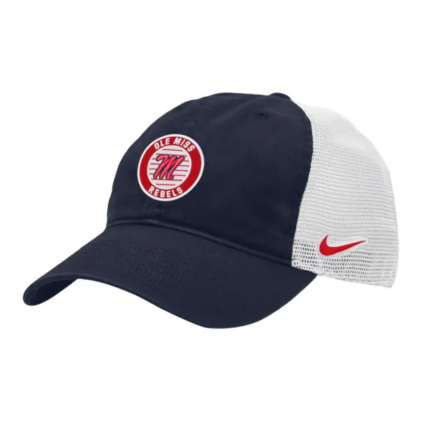 Nike Ole Miss Heritage86 College Trucker Hat - Blue