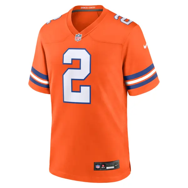 Nike Patrick Surtain Ii Denver Broncos Nfl Game Football Jersey - Orange