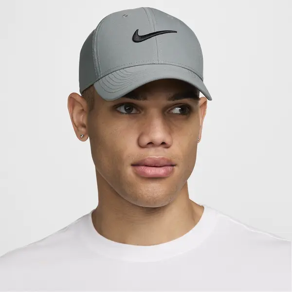 Nike Dri-Fit Club Structured Swoosh Cap - Grey | Editorialist