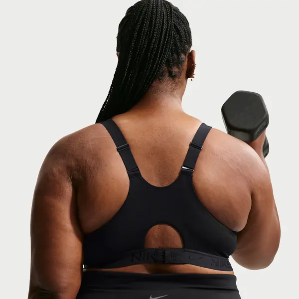 Nike Indy High Support Padded Adjustable Sports Bra - Black