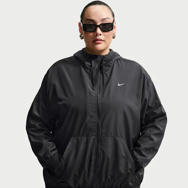 Nike Classic Wovens Loose Uv Hooded Jacket - Black