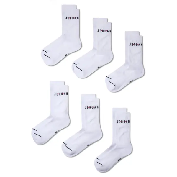 JORDAN Everyday Crew Socks - White