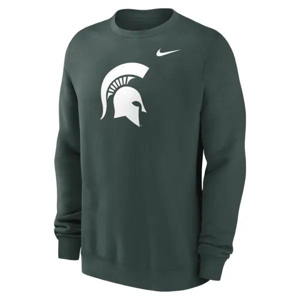 Nike Michigan State Spartans Primetime Evergreen Logo Pullover Crew