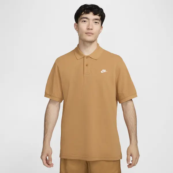 Nike Club Short-Sleeve Polo Brown Editorialist