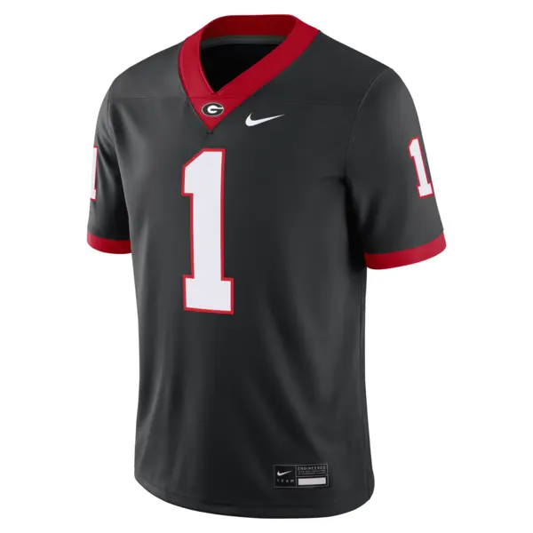 Nike Georgia Bulldogs Dri-fit College Game Jersey - Black