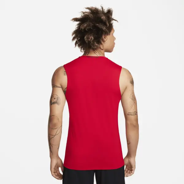 Nike Pro Dri-fit Slim Sleeveless Top - Red