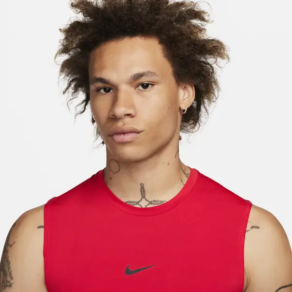 Nike Pro Dri-fit Slim Sleeveless Top - Red