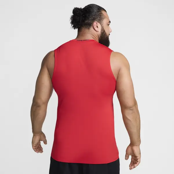Nike Pro Dri-fit Slim Sleeveless Top - Red