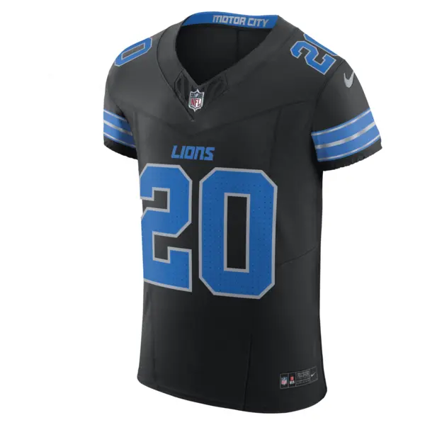 Nike Barry Sanders Detroit Lions Nfl Elite Football Jersey - Black