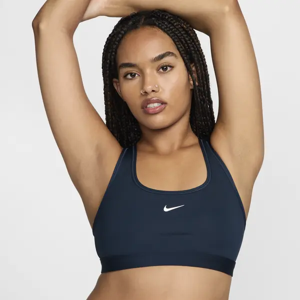 Nike Swoosh Light Support Non-padded Sports Bra - Blue